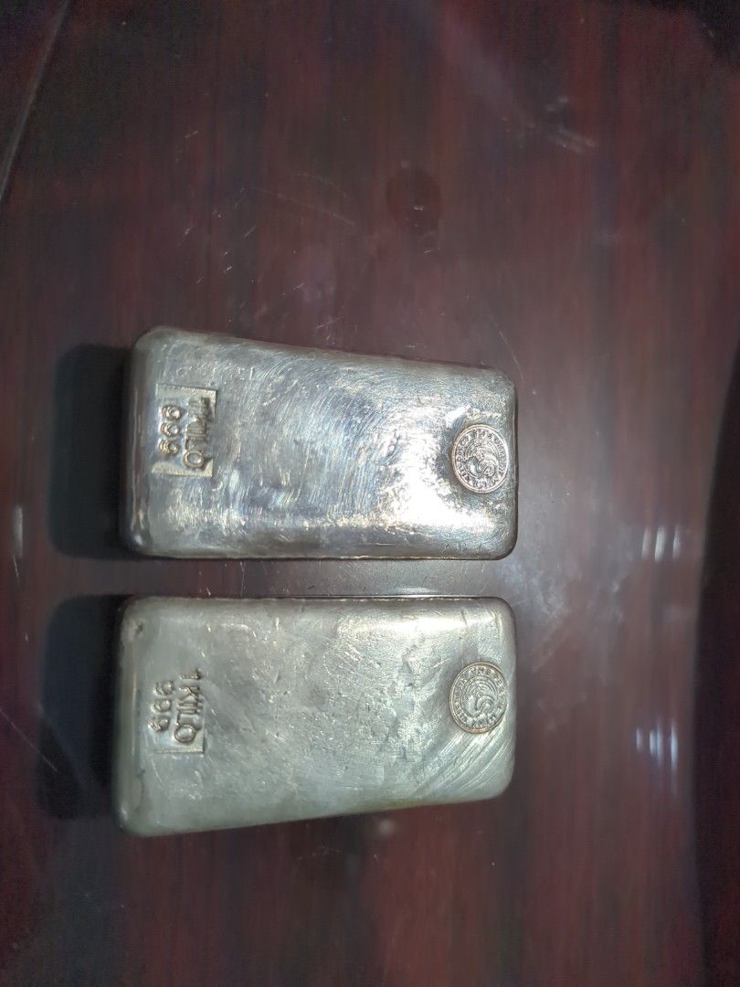Perth Mint Silver Bar 1kg (Spot + 8%), Hobbies & Toys, Memorabilia ...