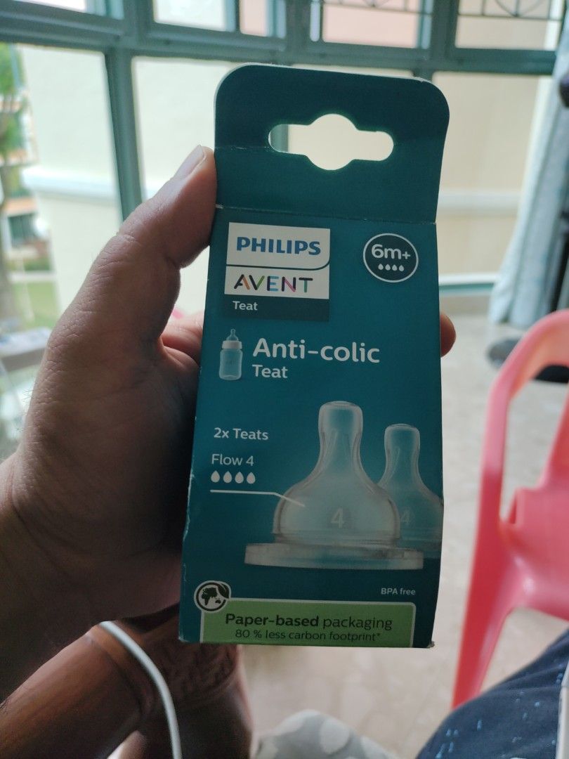 Philips Avent Anti-colic Teat - Flow 4, Babies & Kids, Nursing ...