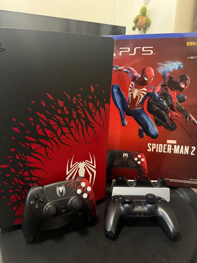 PlayStation PS5 Spider-Man 2 Limited Edition Console + 1 Midnight Black ...