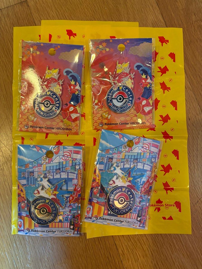 Pokemon Center Hiroshima, Fukuoka, Taipei Pins. No trades, unless you ...