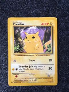 Pikachu 58/102 For Sale | Toys & Games | Carousell Singapore