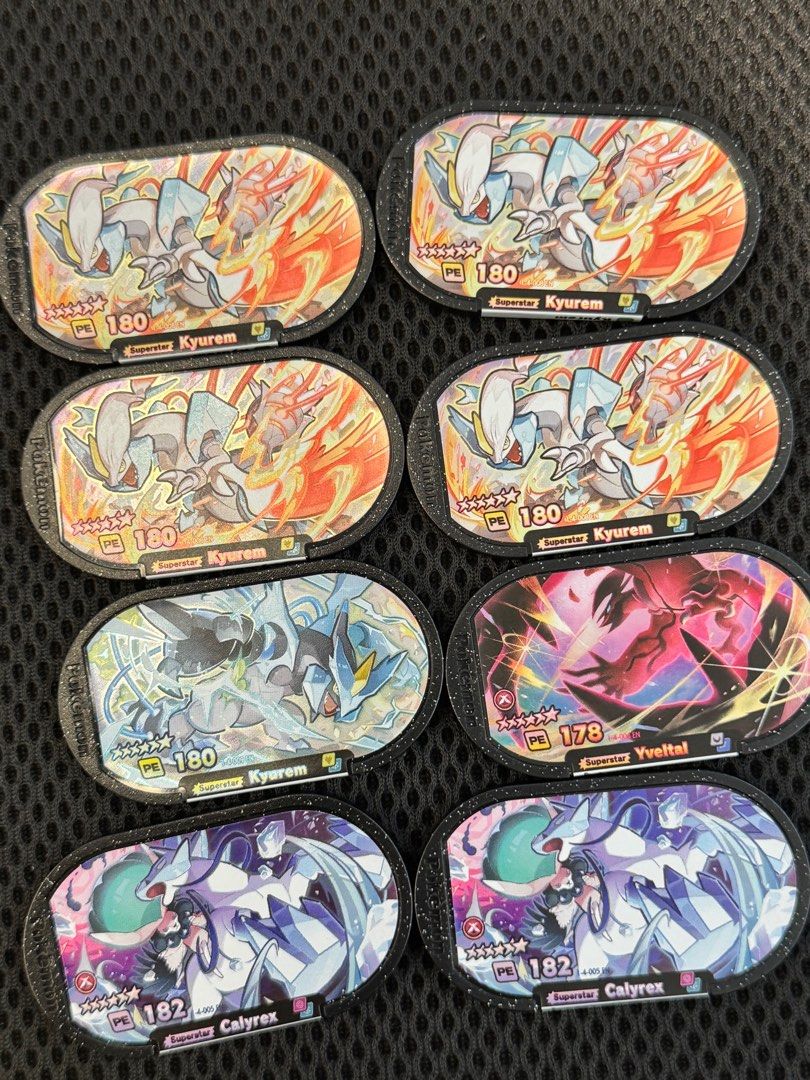 Pokemon Superstar Arcade Game Cards - Kyurem, Yveltal, Calyrex, Hobbies ...