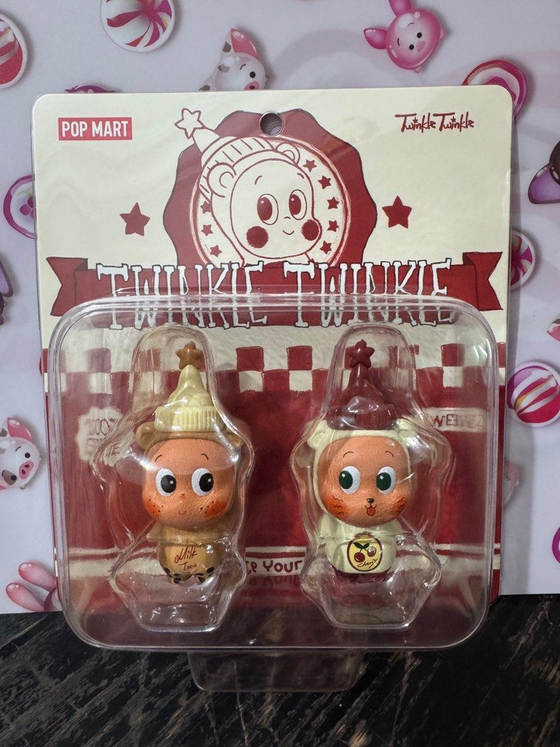 Popmart Twinkle bubble tea and cherry set, Hobbies & Toys, Toys & Games ...