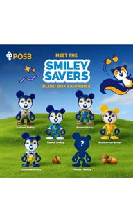 POSB golden Smiley Savers figurines limited edition blind box Explorer ...