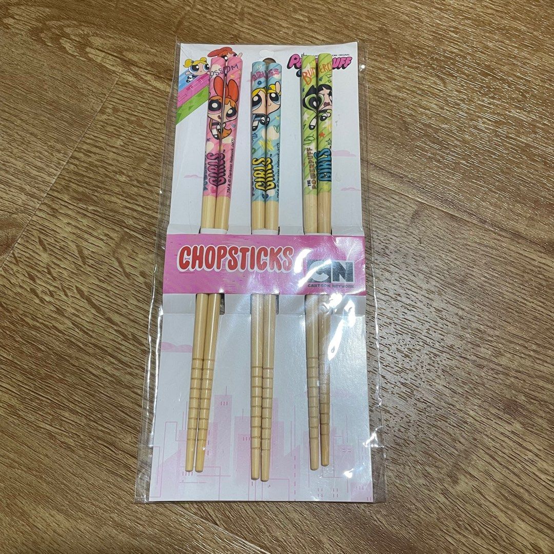 Powerpuff Girls Chopsticks Set, Furniture & Home Living, Kitchenware ...