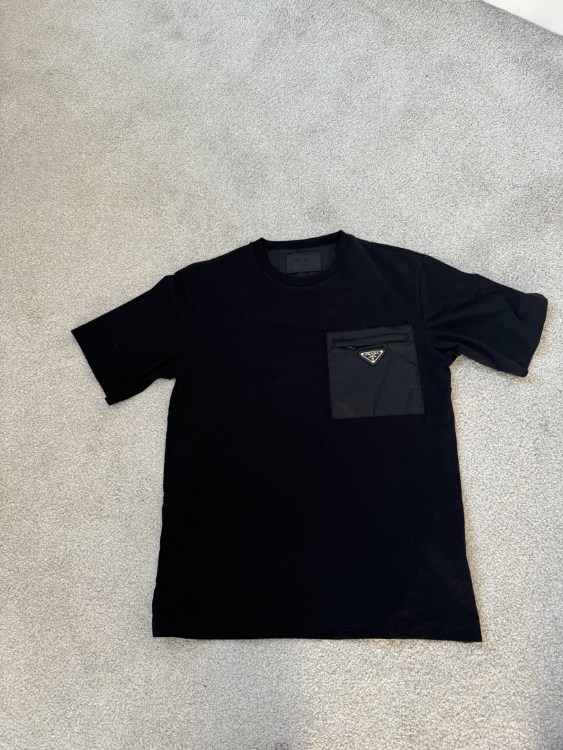 Prada pocket renylon t shirt, Men's Fashion, Tops & Sets, Tshirts ...