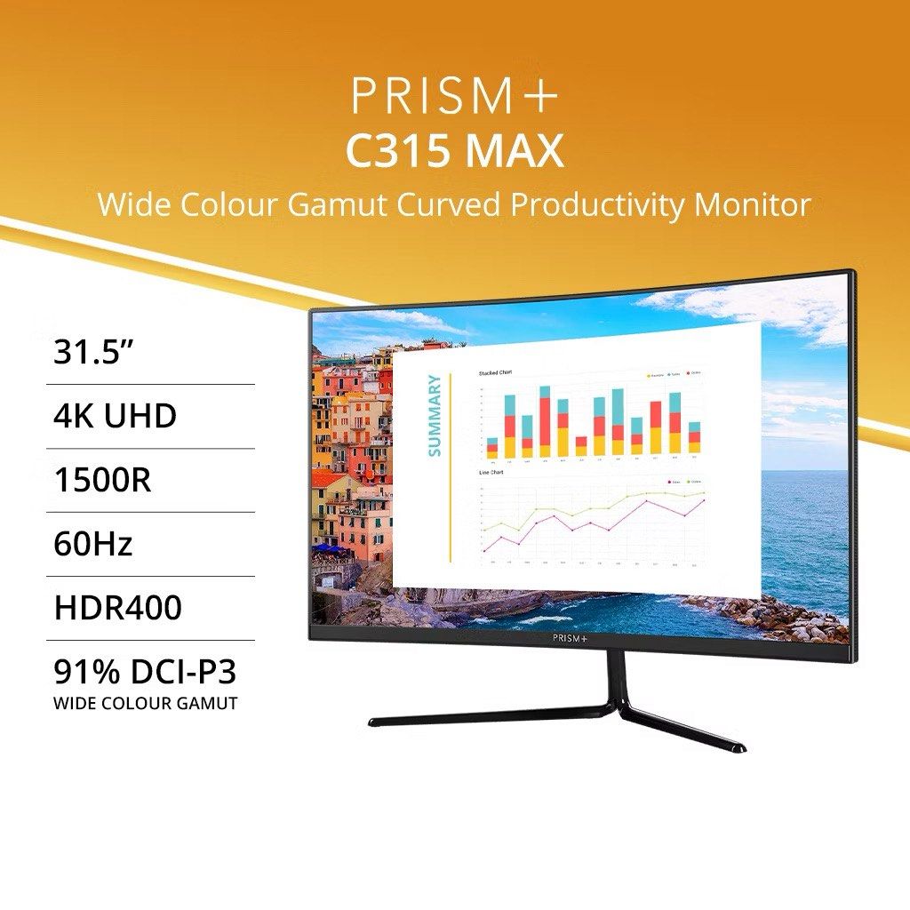 PRISM+ C315 MAX | 31.5" 4K UHD Curved Monitor, Computers & Tech, Parts ...
