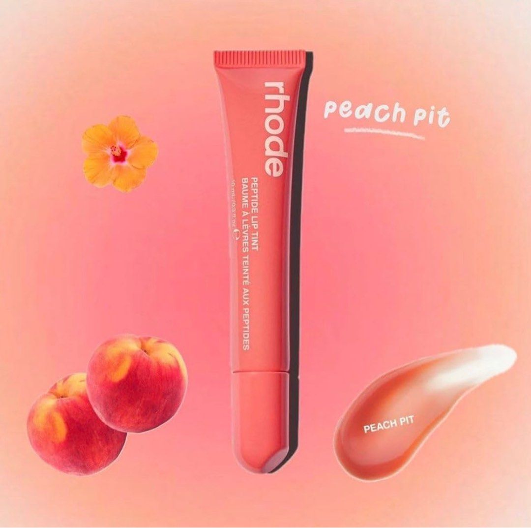 Rhode Peptide Lip Tint - Peach Pit, Beauty & Personal Care, Face ...