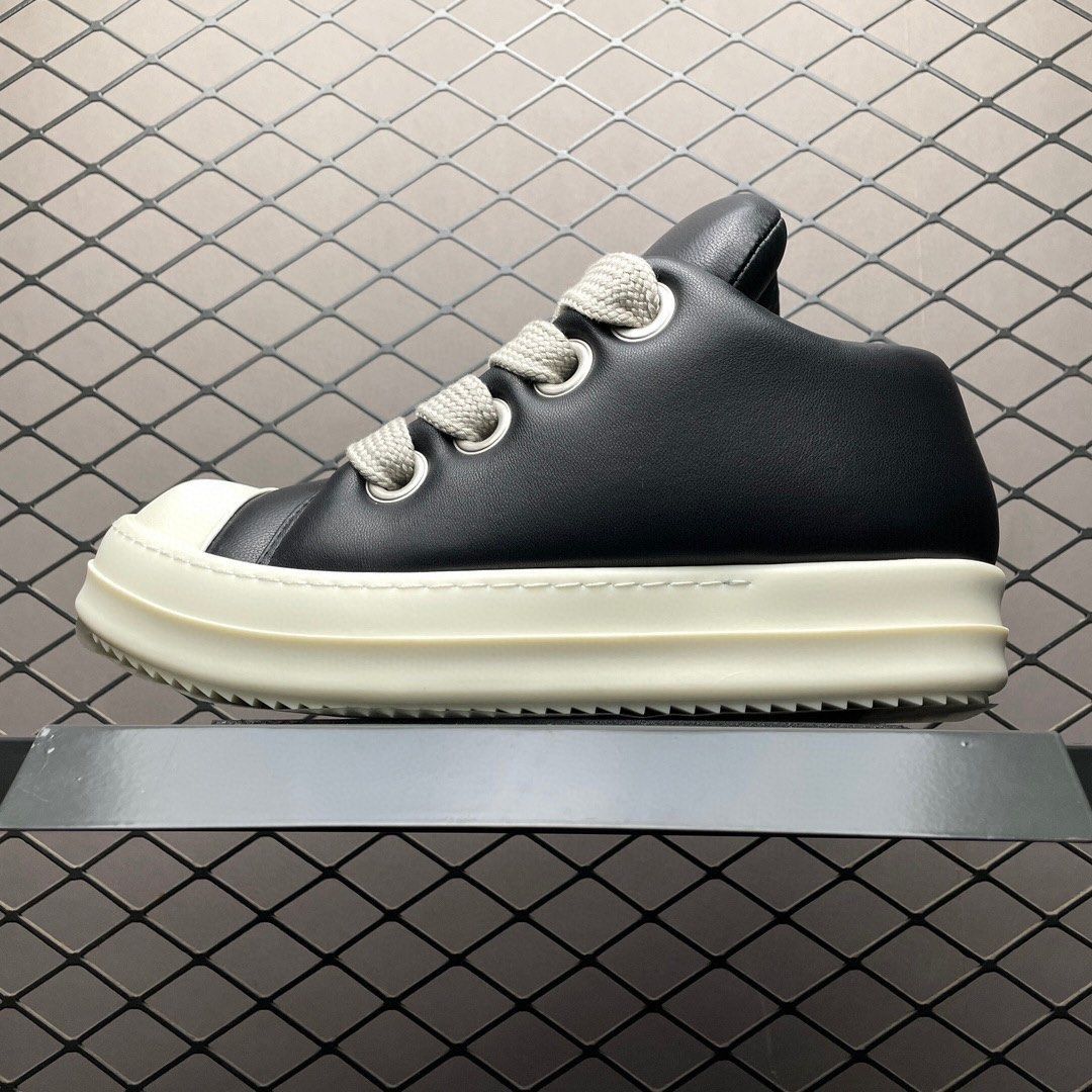 Rick Owens Low Top Sneakers - Black, Women's Fashion, Footwear ...