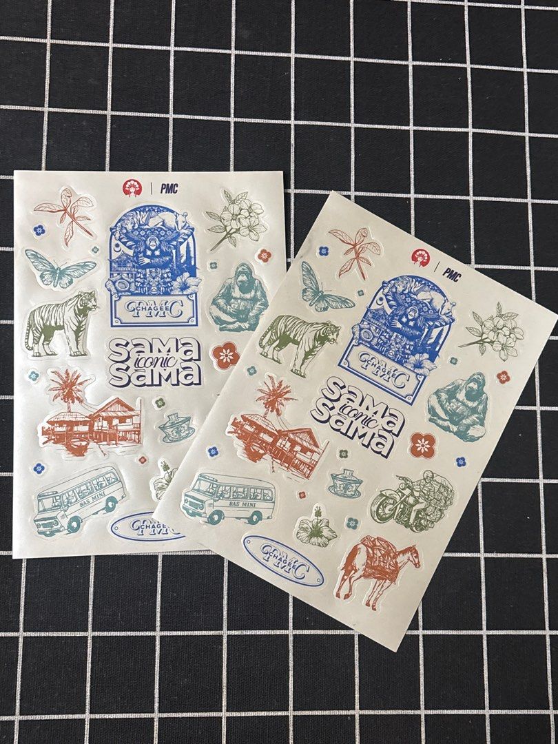 Chagee x PMC Sama Sama Iconic Stickers, Hobbies & Toys, Collectibles ...
