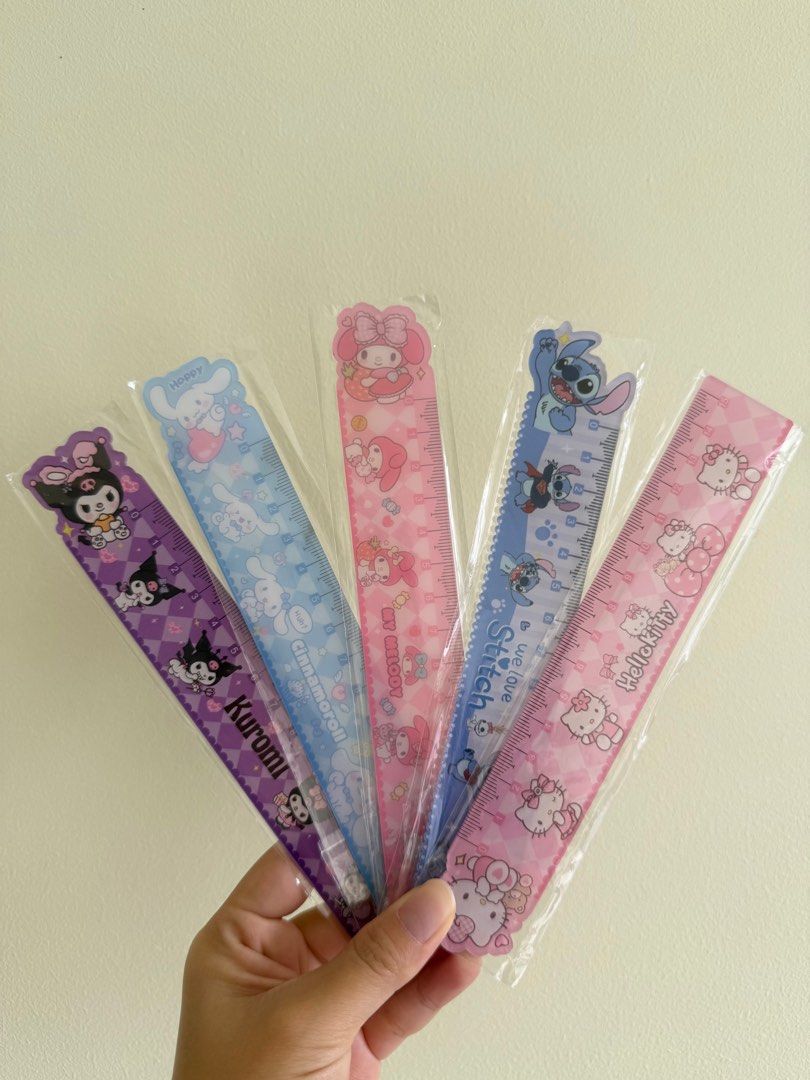 Sanrio Character Rulers - Kuromi, Cinnamoroll, My Melody, Stitch, Hello ...