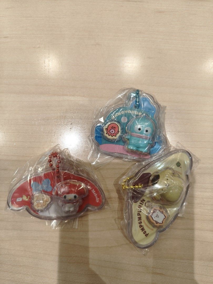 Sanrio Keychain Set - Wtt Cinnamoroll with My Melody, Hangyodon ...