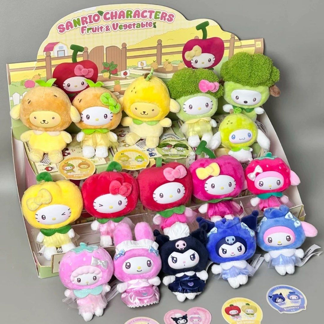 NEW Sanrio x TOPTOY Plush Fruits & Vegetables - Pendant Blind Box ...