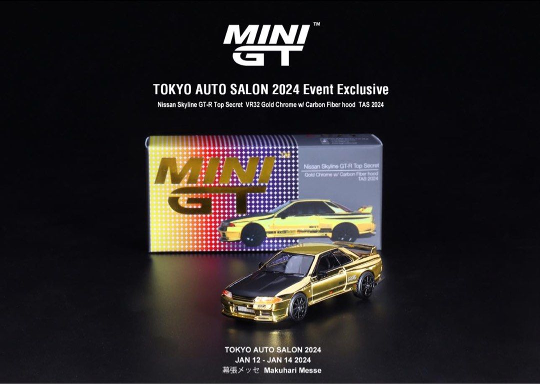 [Sealed 🇯🇵] Mini GT Top Secret TAS 2025 Gold Chrome Set of 3 + TAS 2024 ...