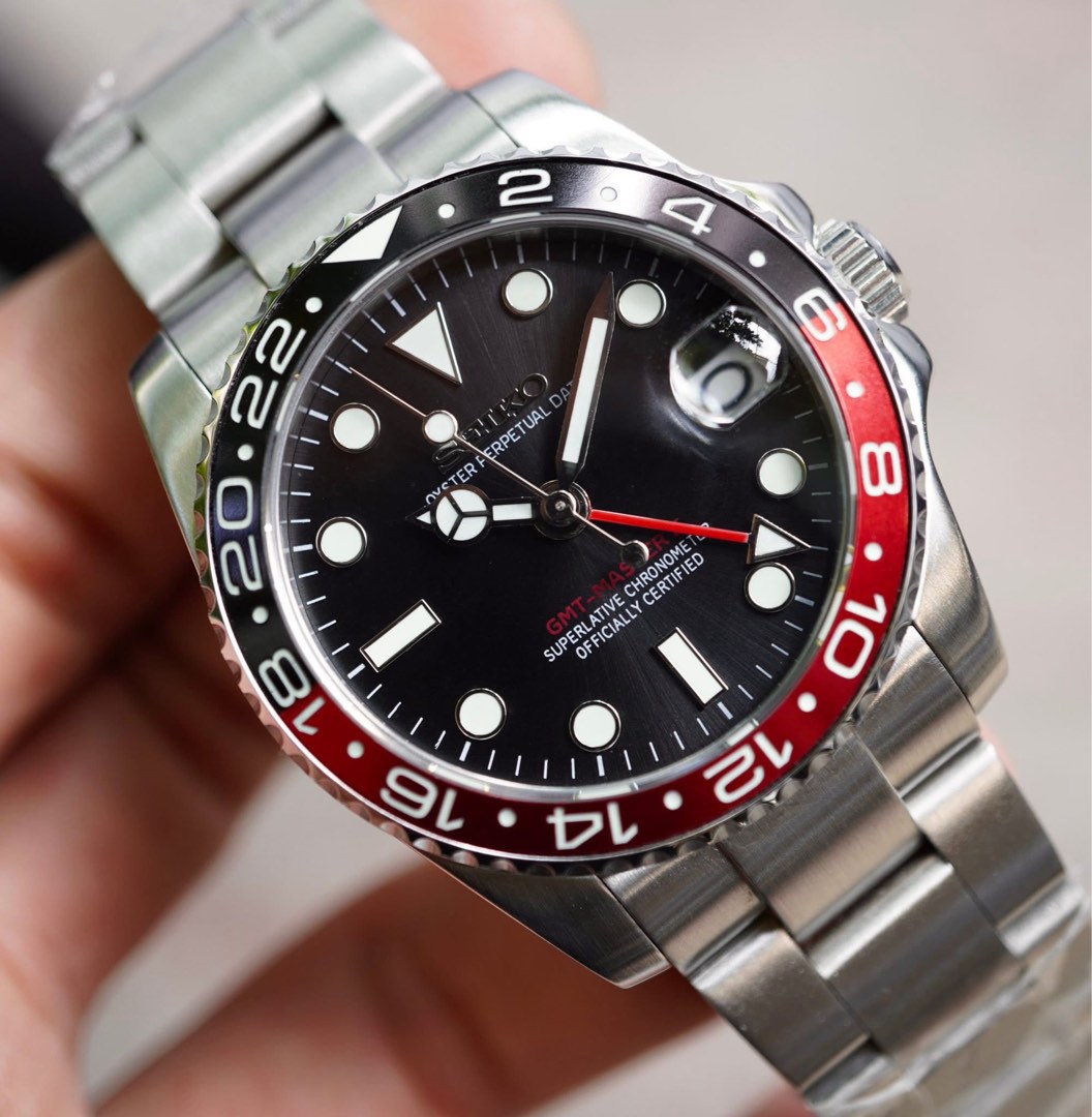 Seiko 36mm Coke GMT Mod, Women's Fashion, Watches & Accessories ...