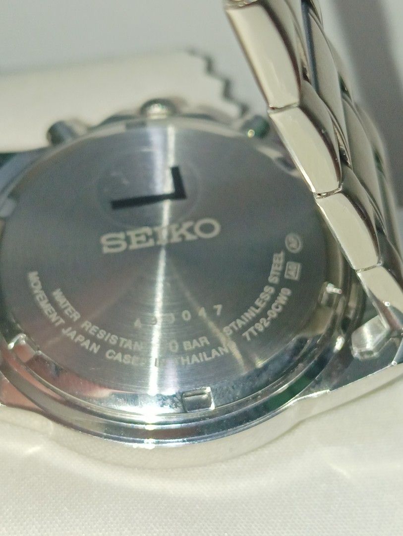 Seiko chronograph SND309P, Men's Fashion, Watches & Accessories ...