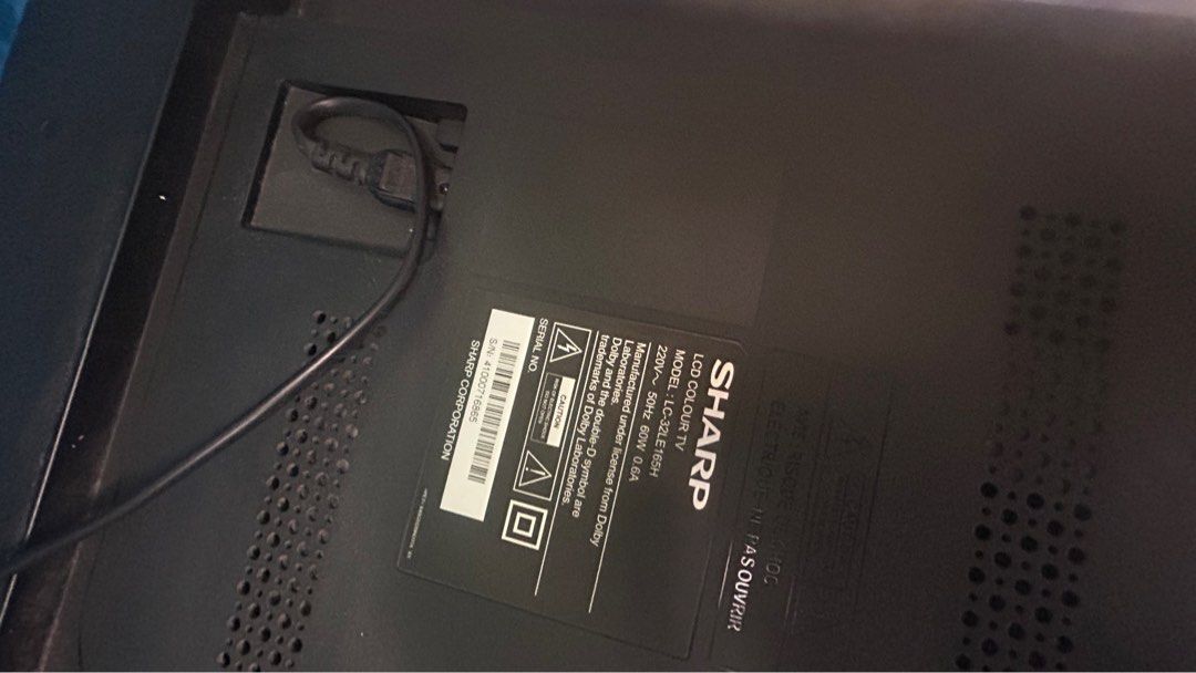 Sharp Aquos LC-32LE165H 32" LED TV, 家庭電器, 電視 & 其他娛樂, 電視 - Carousell
