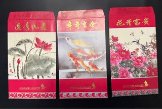 CNY SIA Singapore Airlines Red Packets (5 pieces) Happy Chinese New ...