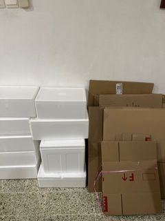 Monitor box with styrofoam, Furniture & Home Living, Home Improvement ...