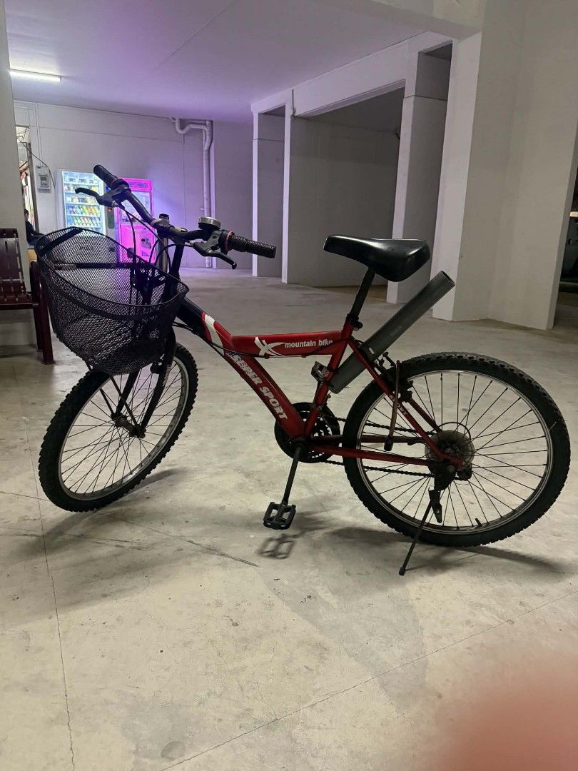 Super Sport Mountain Bike with Basket, Sports Equipment, Bicycles ...
