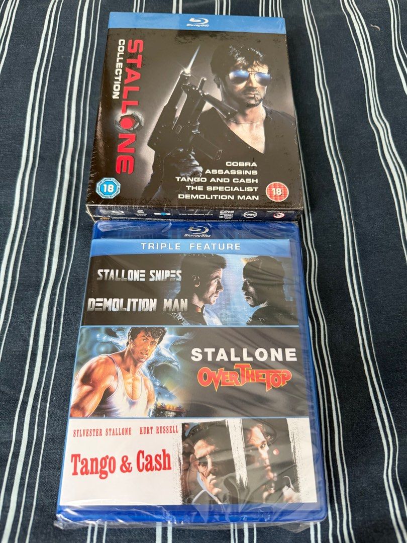Sylvester Stallone Blu-ray Movie Collection, Hobbies & Toys, Music ...