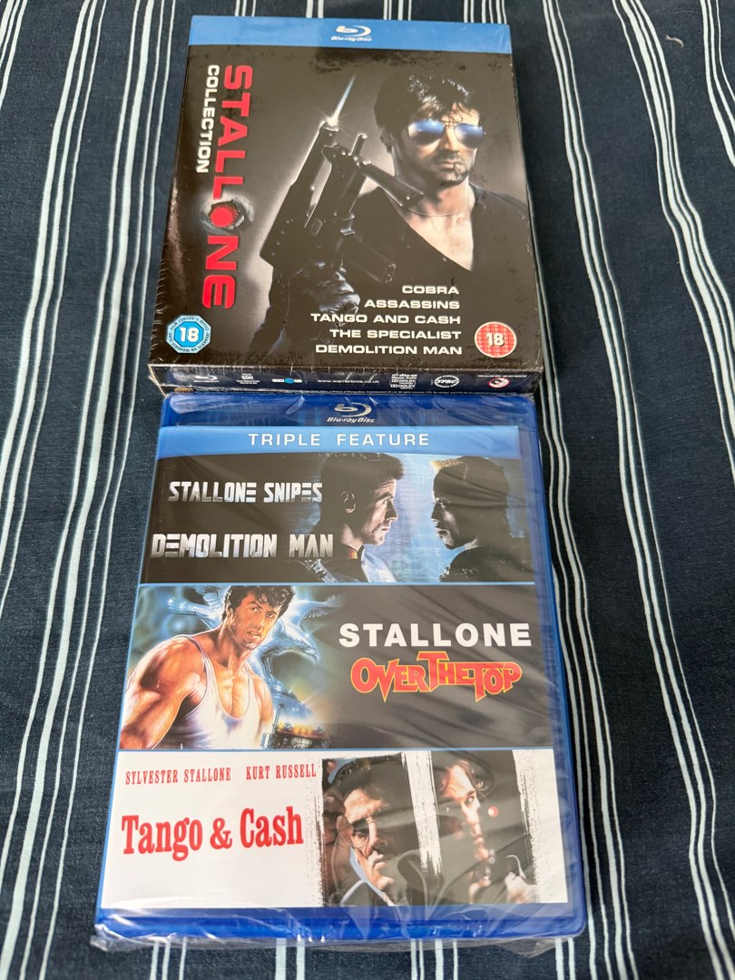 Sylvester Stallone Blu-ray Movie Collection, Hobbies & Toys, Music ...