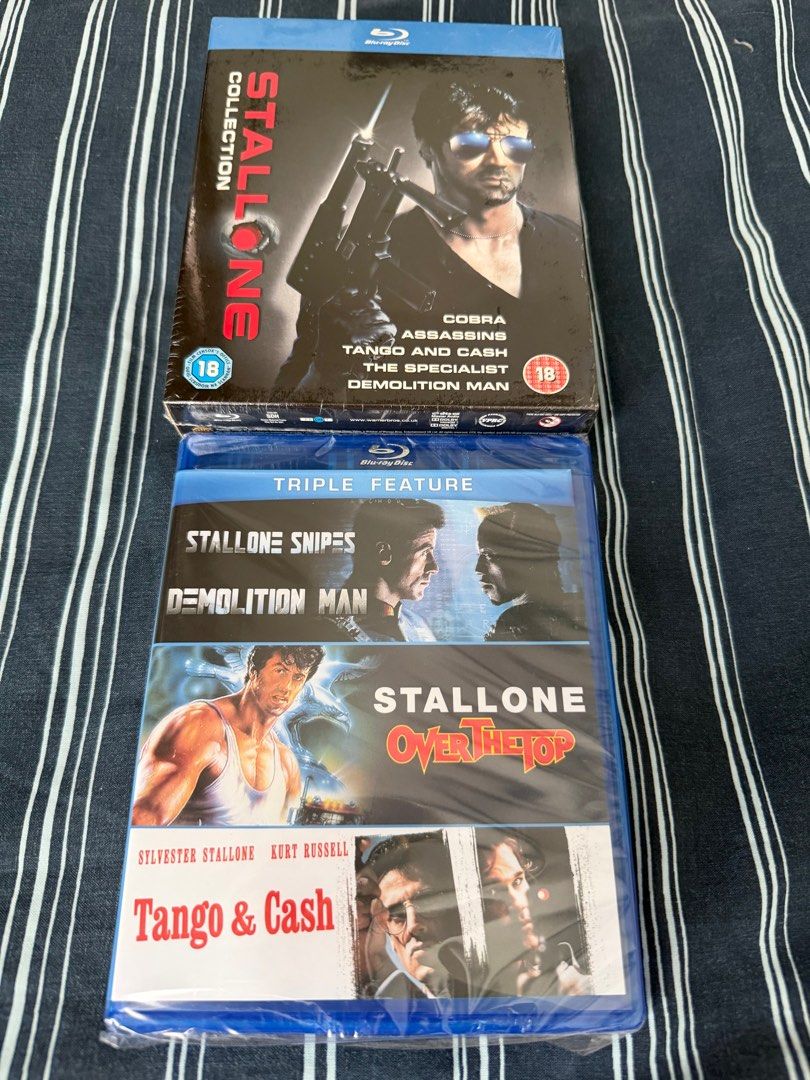 Sylvester Stallone Blu-ray Movie Collection, Hobbies & Toys, Music ...