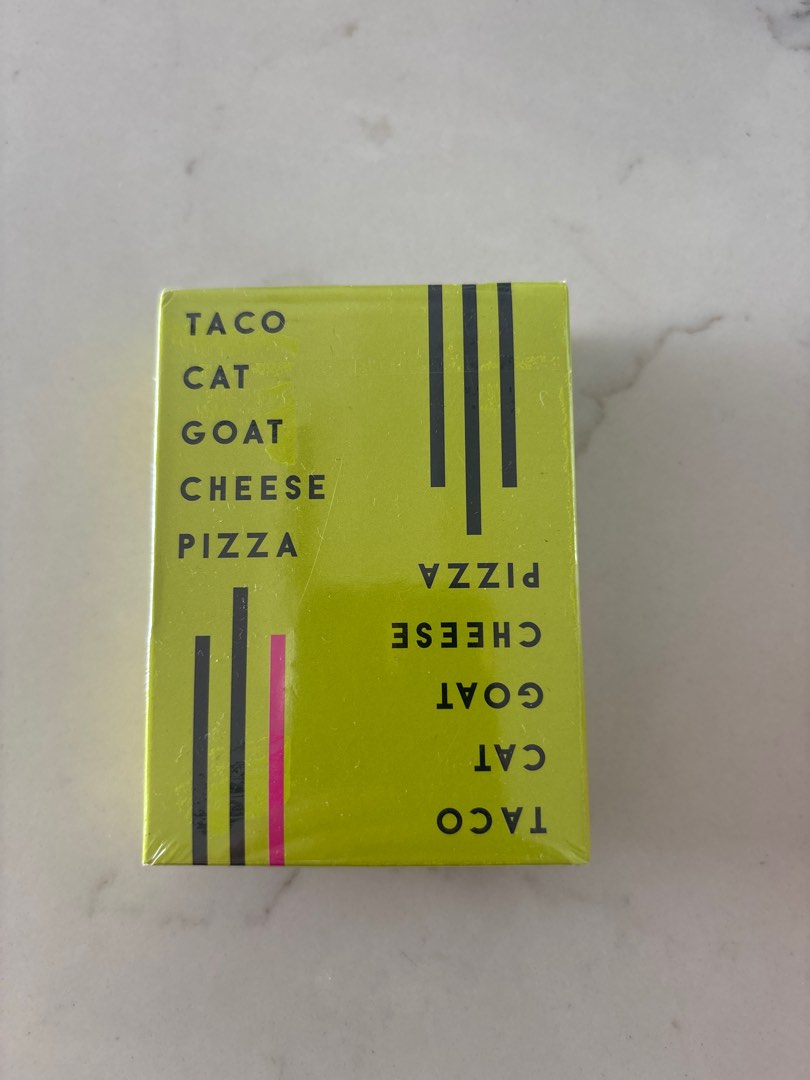 Taco Cat Goat Cheese Pizza Card Game, Hobbies & Toys, Toys & Games on ...