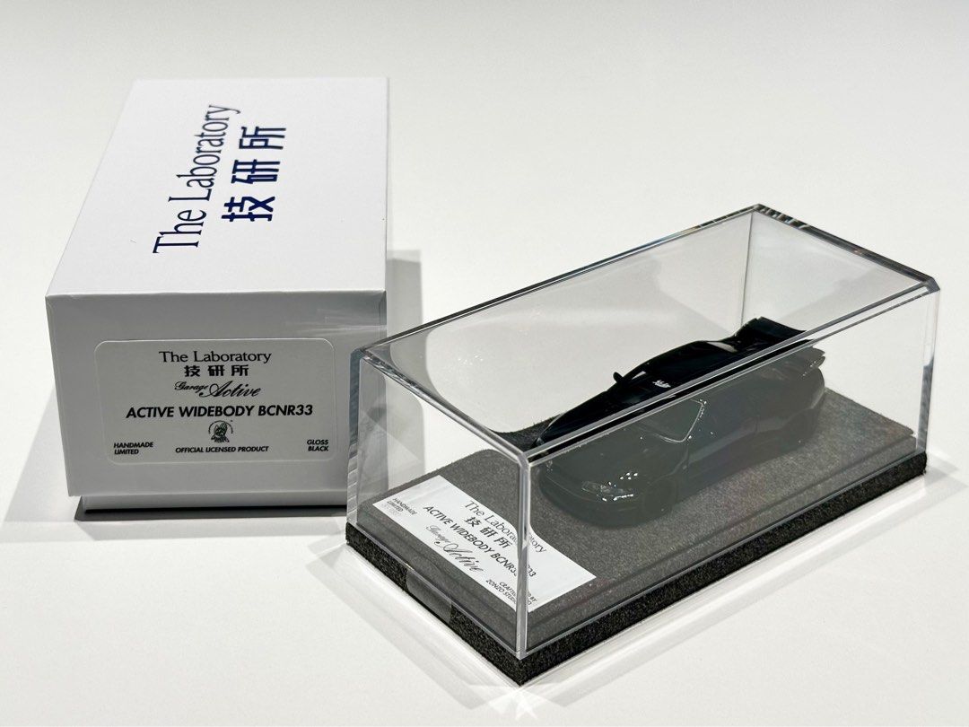 The Laboratory 1/64 Active Garage Widebody Skyline R33 GTR Gloss Black ...