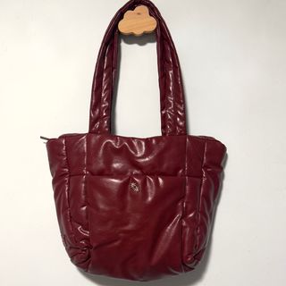 The Paper Bunny- Puffer Shopper in Rich Dark Cherry, Women's Fashion ...