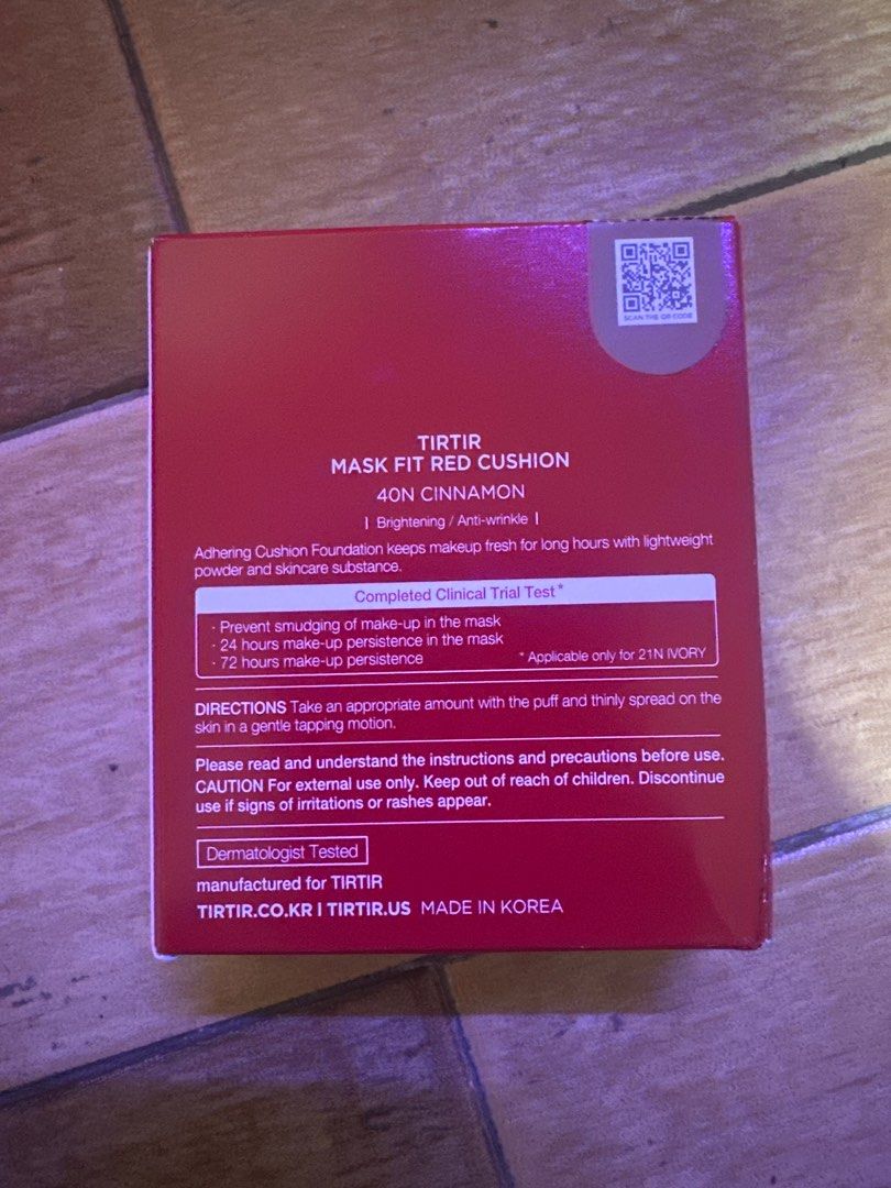 TIRTIR Mask Fit Red Cushion - 40N Cinnamon, Beauty & Personal Care ...