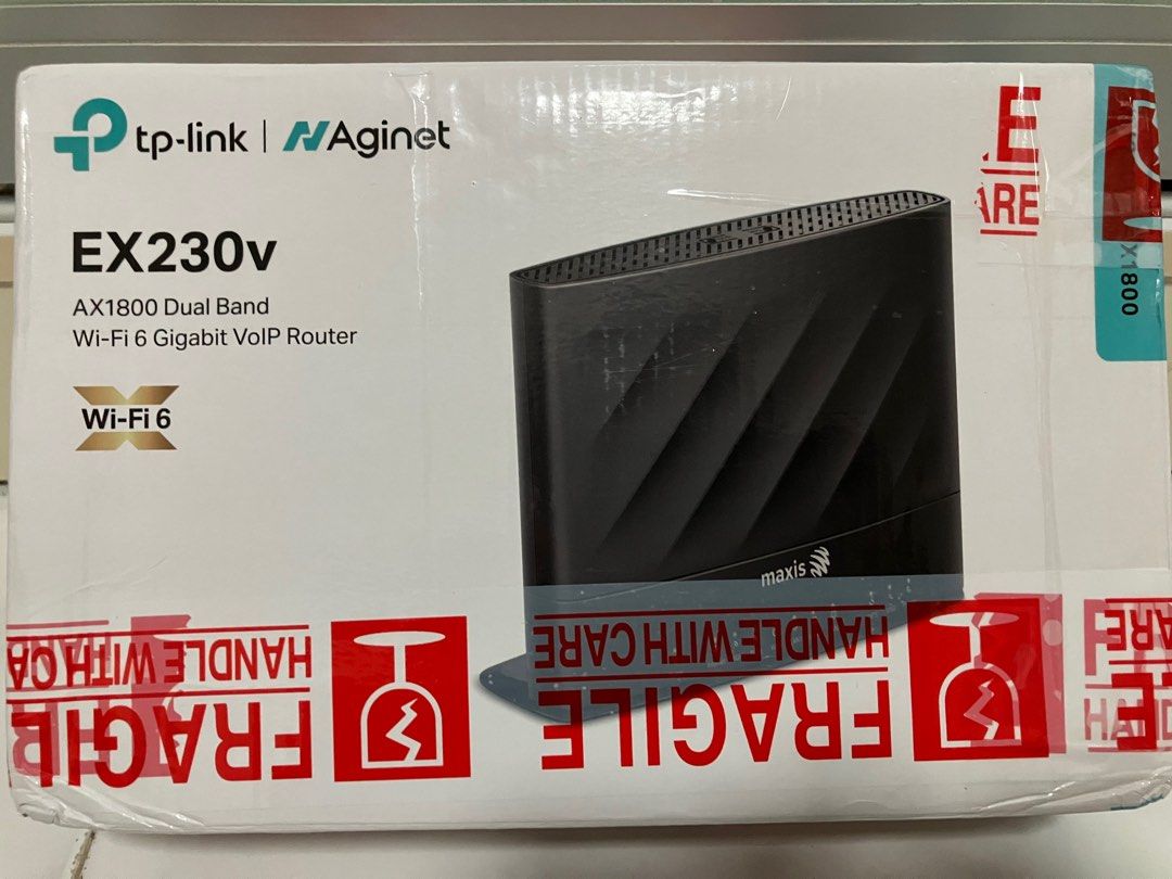TP-Link Aginet EX230v AX1800 Dual Band Wi-Fi 6 Router, Computers & Tech ...