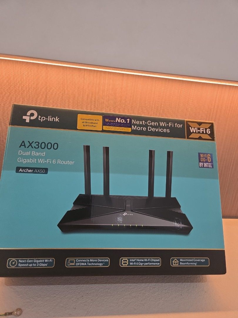 TP-Link AX3000 Dual Band Gigabit Wi-Fi 6 Router, Computers & Tech ...