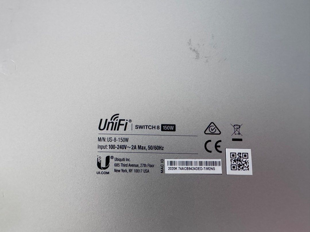 Ubiquiti UniFi PoE Switch 8 150W, Computers & Tech, Parts & Accessories ...