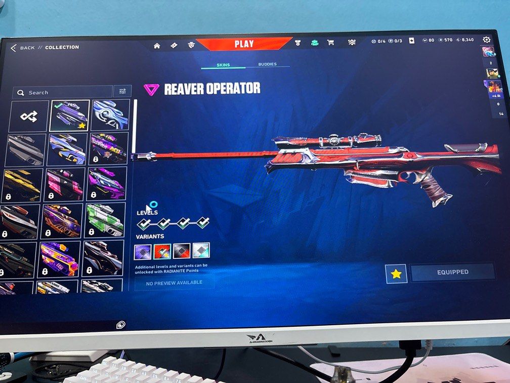 Valorant Skins - Reaver Operator, Radiant Phantom, Xenohunter Knife ...