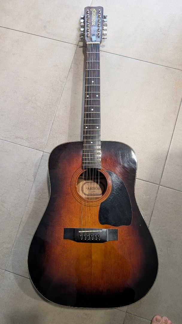 Vintage 12-String Acoustic Guitar, Hobbies & Toys, Musical Instruments ...