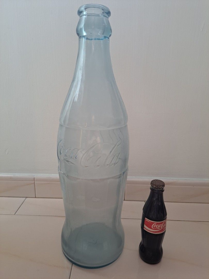 Vintage 20" Glass Jumbo Classic Coke Coca Cola Glass Bottle Deco ...