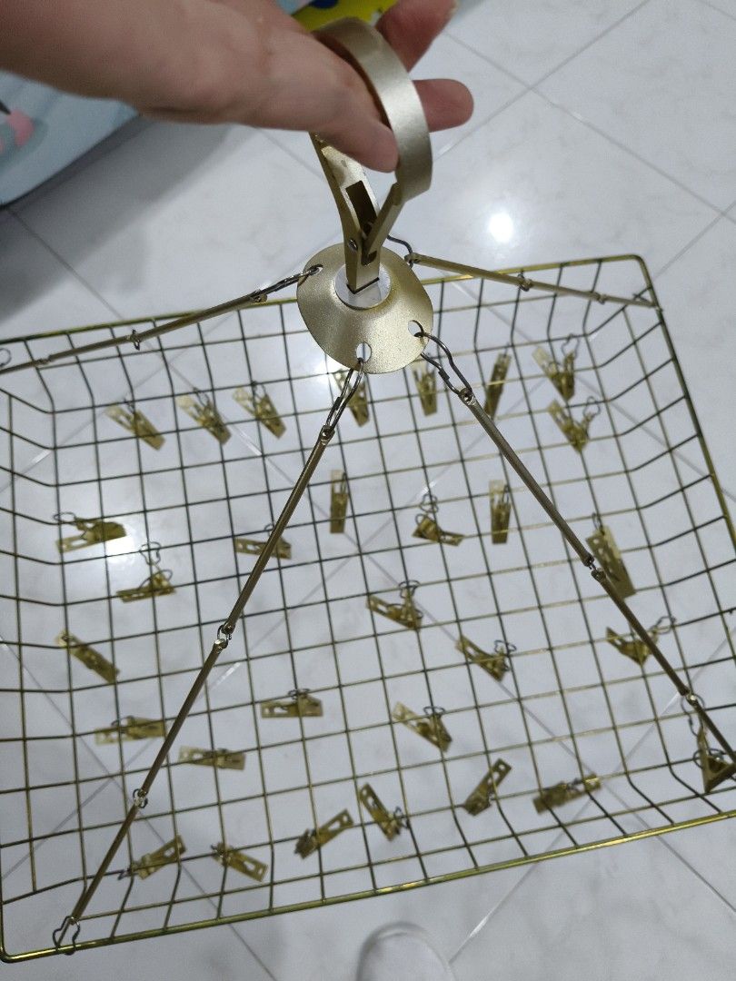 Vintage Clothes Drying Rack with Clips, Furniture & Home Living, Home ...