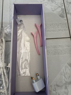 Hyundai 36mm French Curl Hair Egg Curler Cat Paw Design (Purple ...