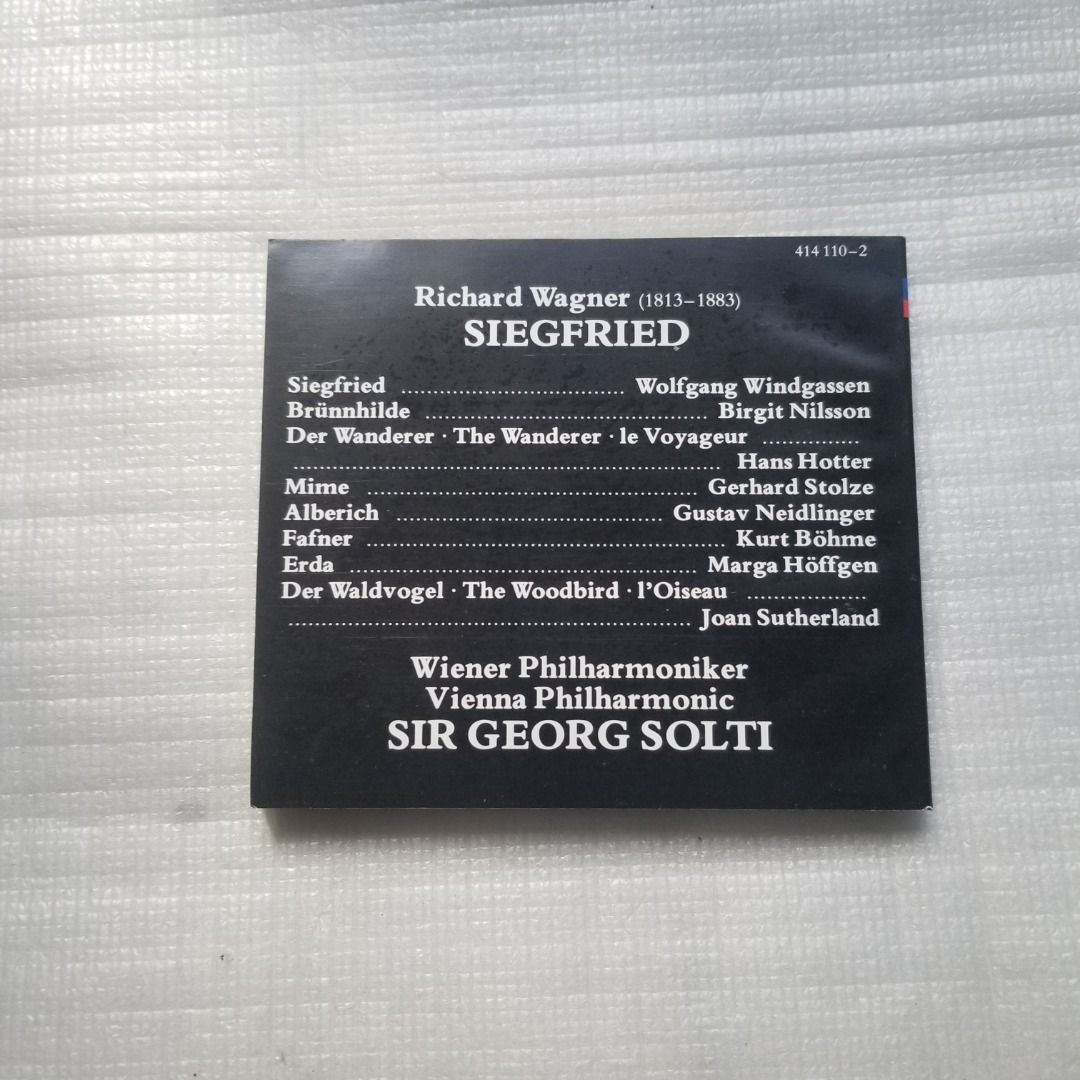 Wagner Siegfried (Decca Solti) 內頁書, 興趣及遊戲, 音樂、樂器 & 配件, 音樂與媒體 - CD 及 DVD ...