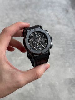 Pre-Owned 2017 Hublot Classic Fusion Chronograph Blue Dial 45mm ...