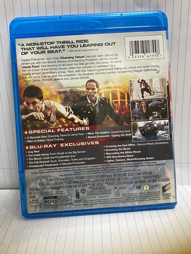 White House Down Blu-ray, Hobbies & Toys, Music & Media, CDs & DVDs on Carousell