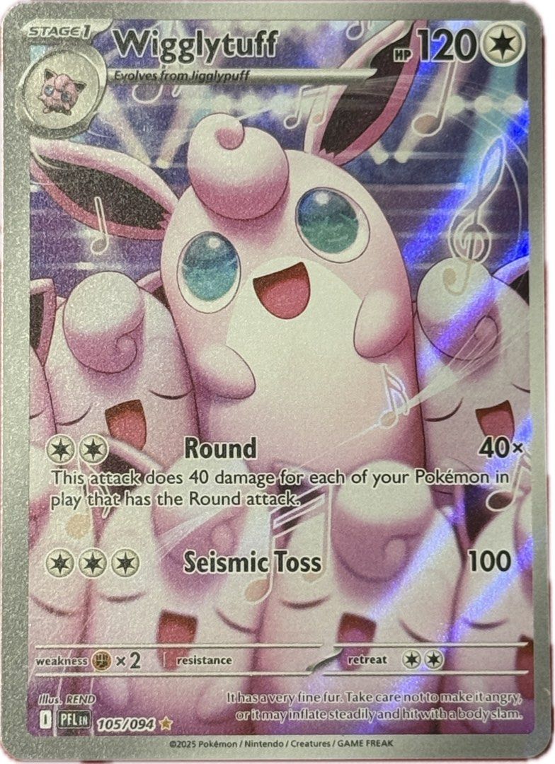 Wigglytuff #105 IR Phantasmal Flames, Hobbies & Toys, Toys & Games on ...