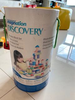 MEGA BLOKS in IKEA WOODEN CRATE, Hobbies & Toys, Toys & Games on Carousell