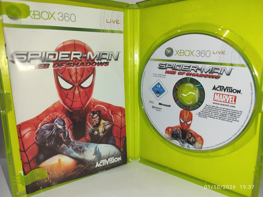 XBOX 360 - Spider-man: Web of Shadows (USED) "for PAL & NTSC", Video ...