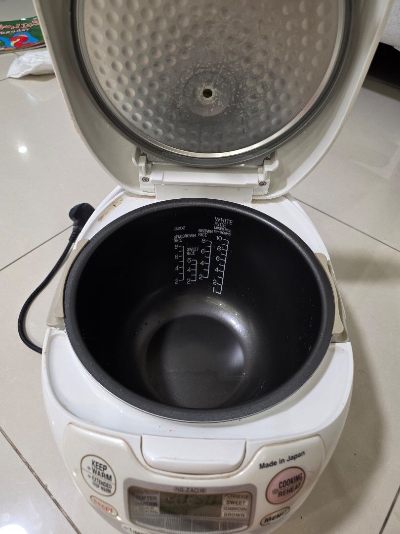 Zojirushi Neuro Fuzzy Rice Cooker 1.8L, TV & Home Appliances, Kitchen ...