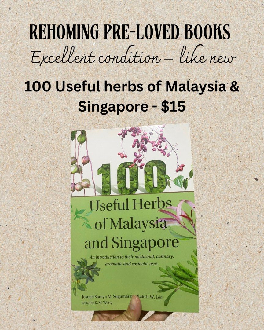 100 Useful Herbs of Malaysia & Singapore, Hobbies & Toys, Books ...