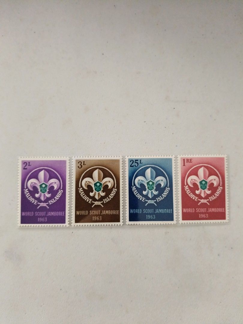 1963 Maldives stamps World Scout day, Hobbies & Toys, Memorabilia ...