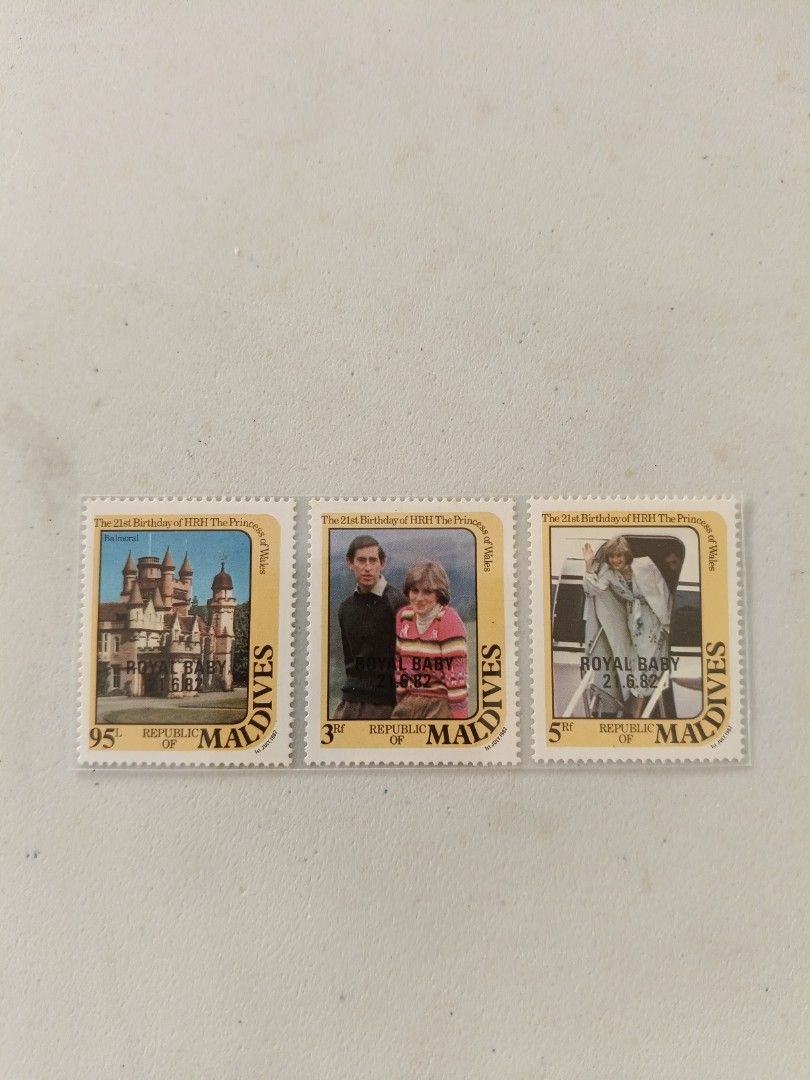 1982 Maldives stamps Royal baby William, Hobbies & Toys, Memorabilia ...