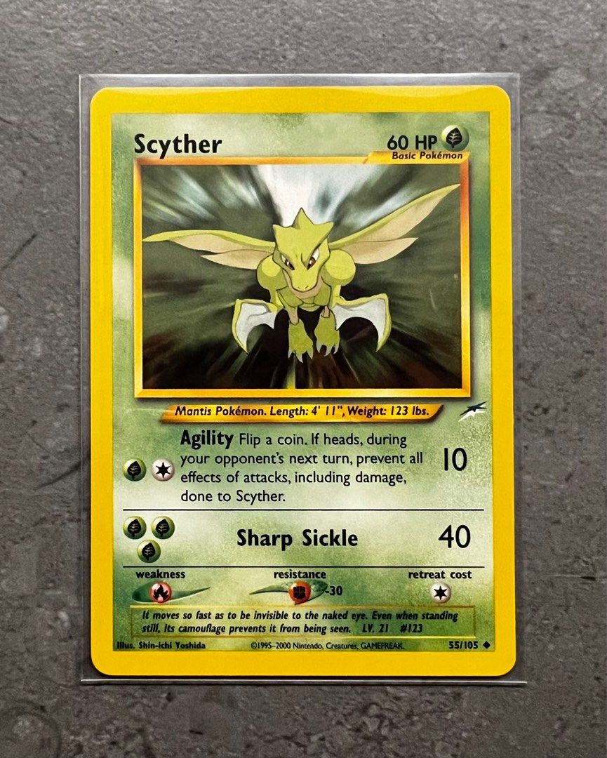 Scyther #55 Neo Destiny WotC Vintage Pokemon TCG, Hobbies & Toys, Toys ...